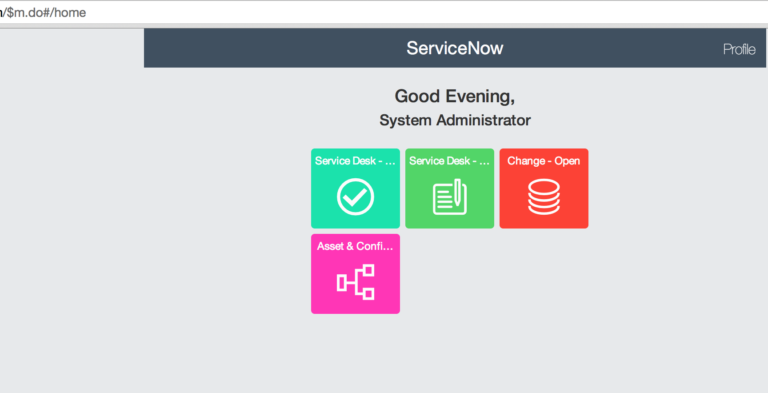 Setting default ServiceNow mobile icons (bookmarks) for all users ...
