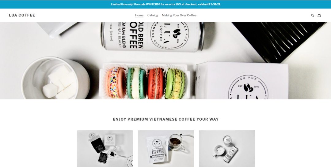 Lua Coffee E-commerce Implementation - Pericror